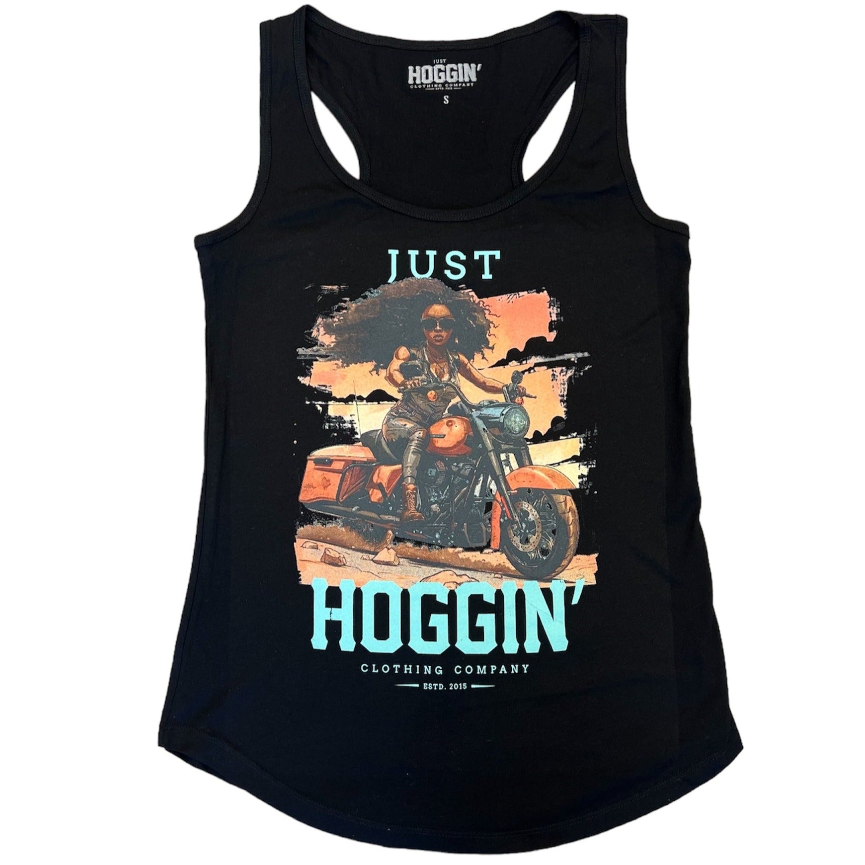 Women's Graphic Tank Black – Just Hoggin Inc